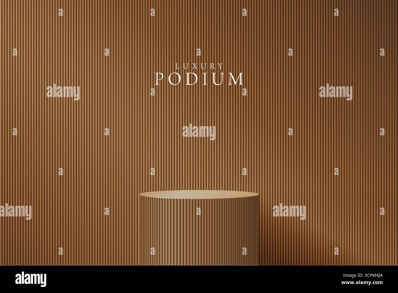 Cylinder podium brown pastel Stock Vector Images - Alamy