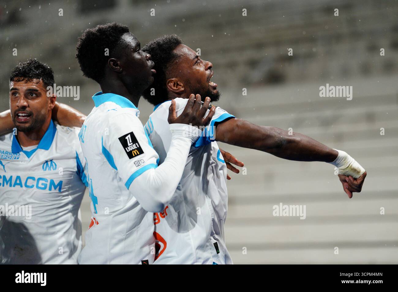 34 Robinio VAZ (om) - 62 Amir MURILLO (om) during the Ligue 1 McDonald's match between ...