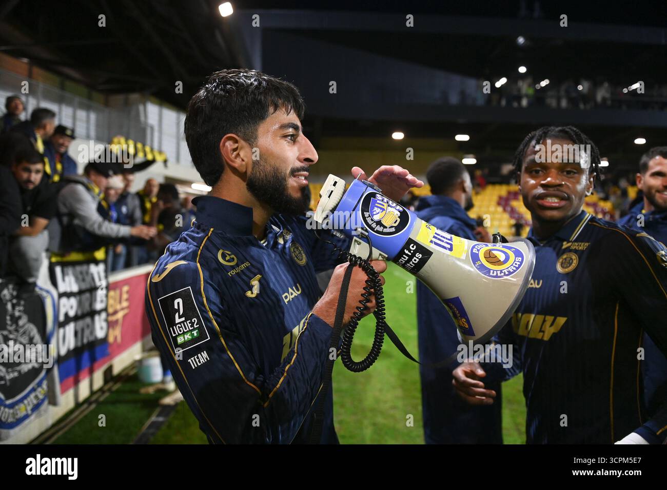 84 Rayan TOUZGHAR (pau) during the Ligue 2 BKT match between Rodez and Pau at Paul Lignon ...