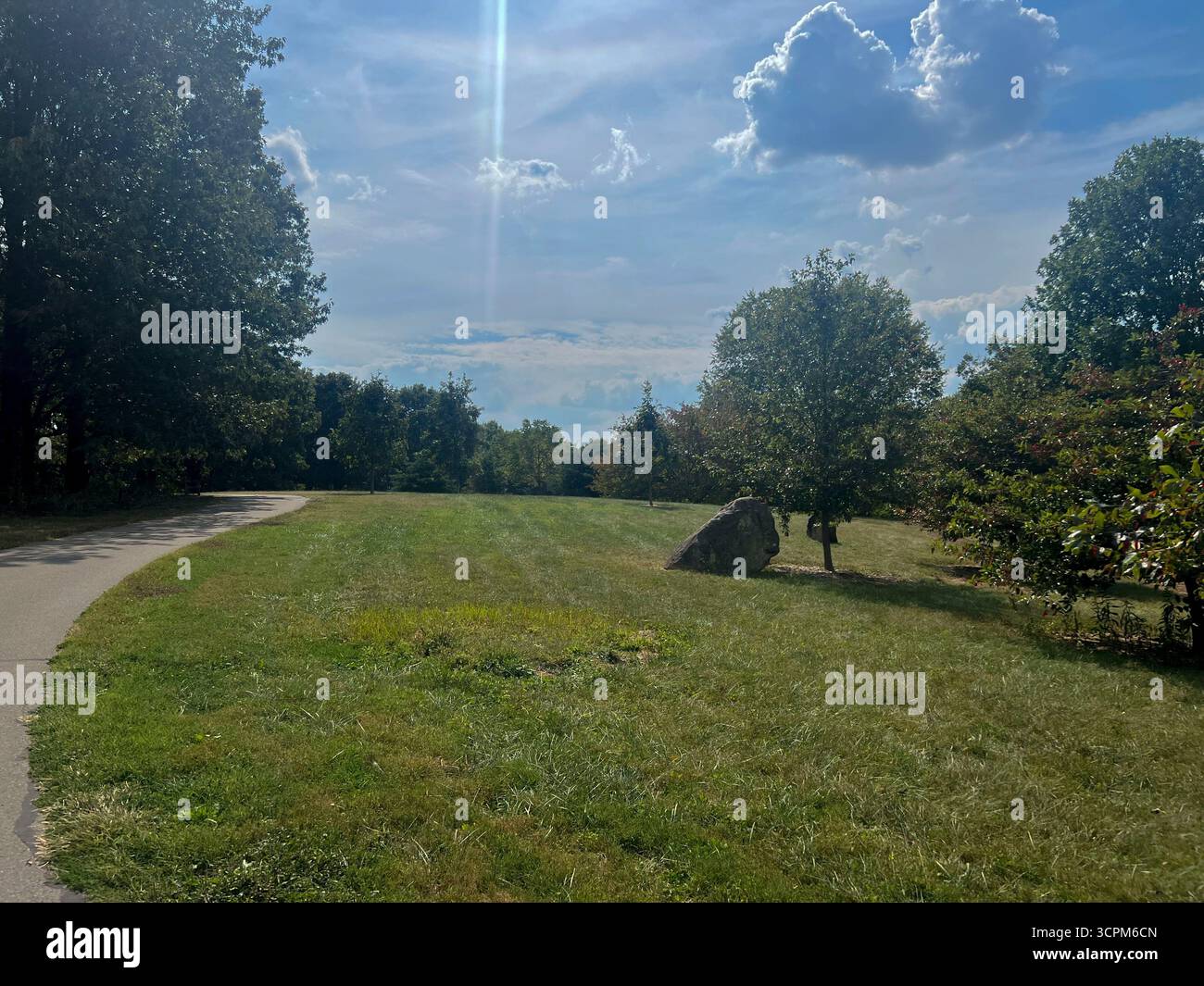 A photo of a trail at the University of Kentucky Arboretum in Lexington ...