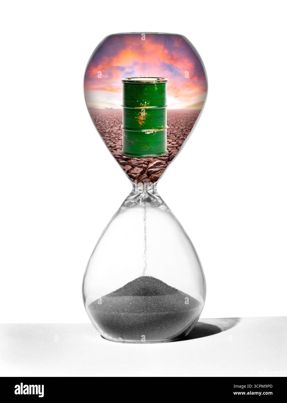 Conceptual composite image representing fossil fuels and resource ...