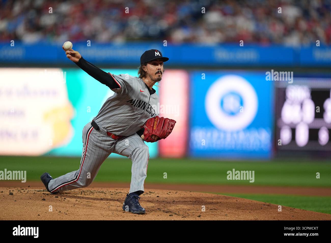 Minnesota Twins pitcher Joe Ryan in action during a baseball game ...