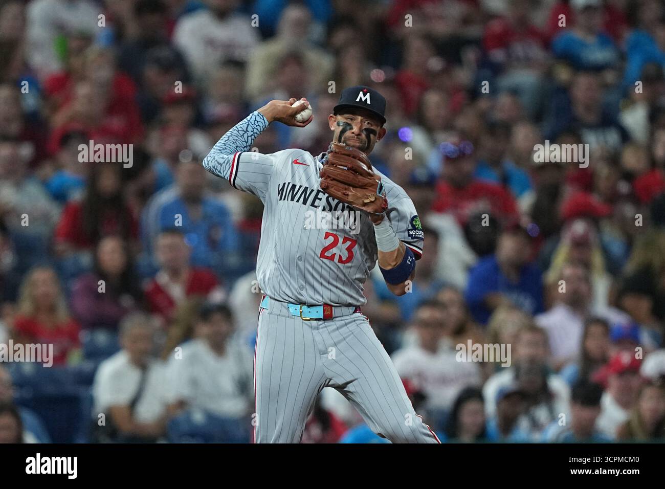 Minnesota Twins third base Royce Lewis in action during a baseball game ...