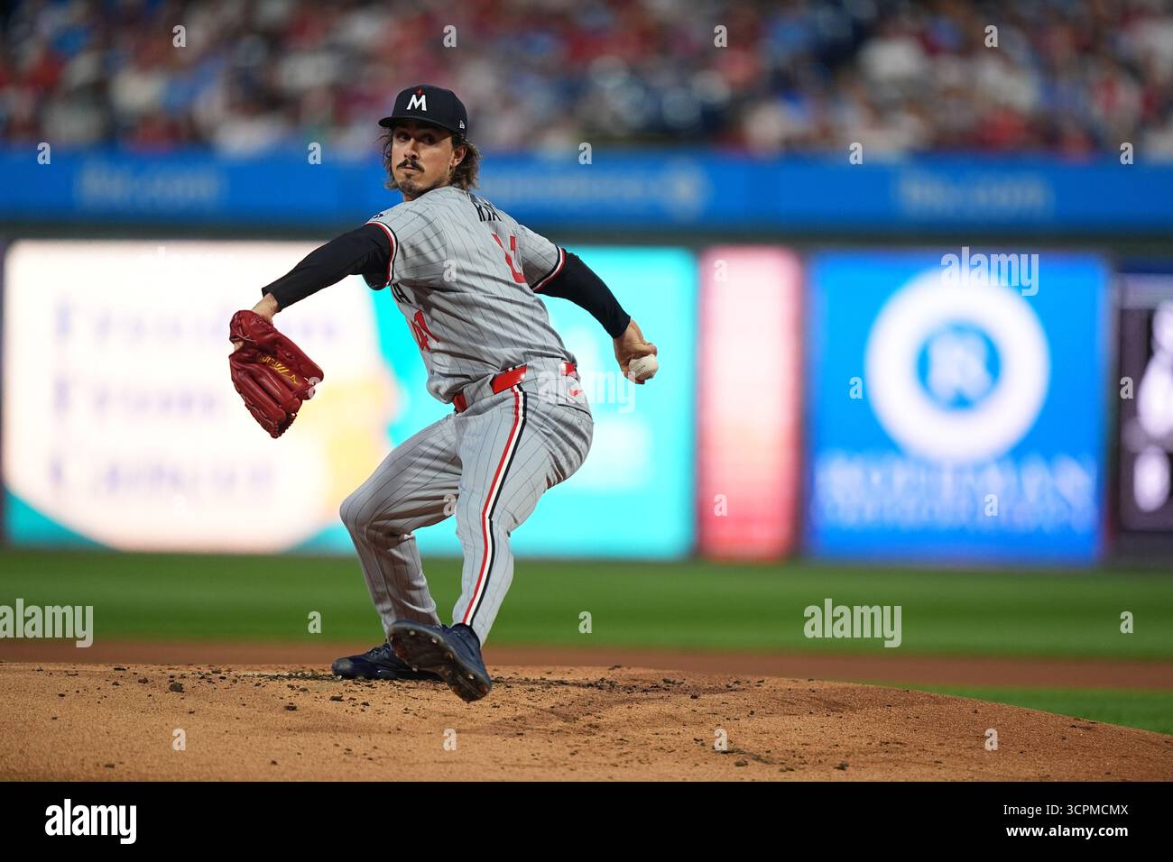 Minnesota Twins pitcher Joe Ryan in action during a baseball game ...