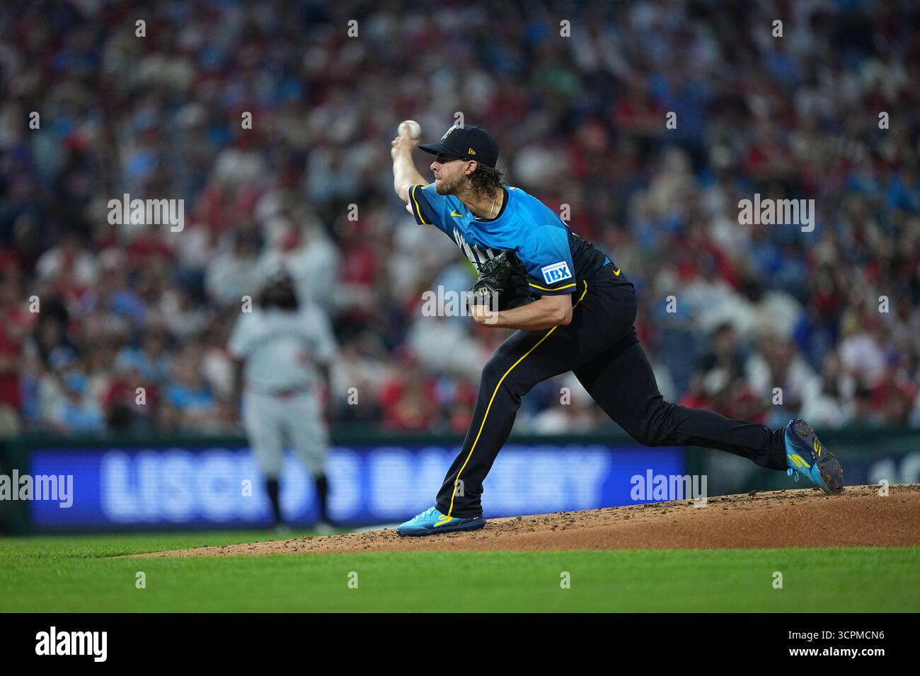Philadelphia Phillies pitcher Aaron Nola in action during a baseball ...