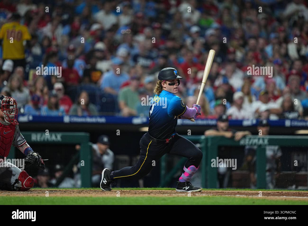 Harrison Bader in action during a baseball game, Friday, Sept. 26, 2025 ...