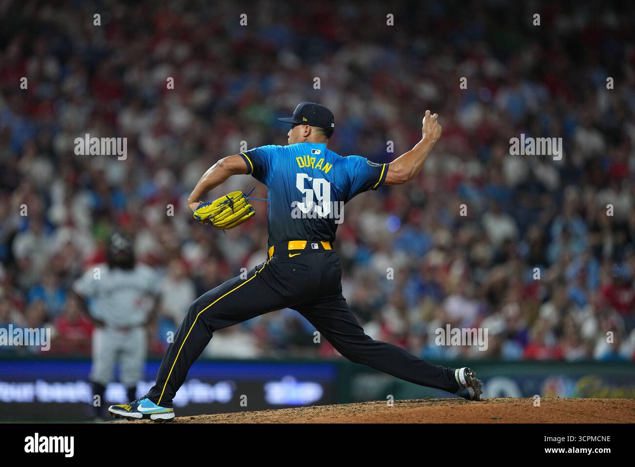 Philadelphia Phillies pitcher Jhoan Duran in action during a baseball ...