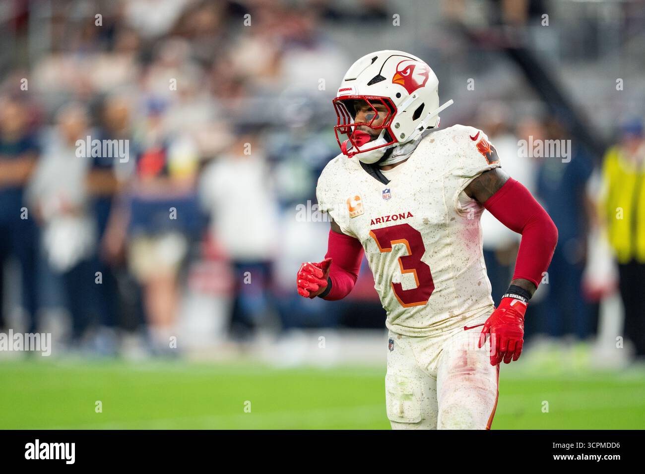 Arizona Cardinals safety Budda Baker (3) runs during a NFL football ...