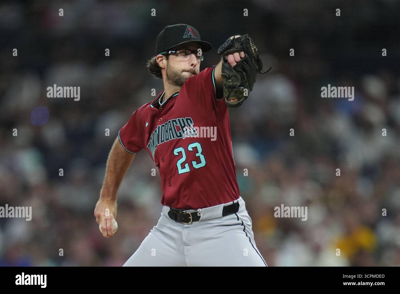 Arizona Diamondbacks starting pitcher Zac Gallen works against a San ...