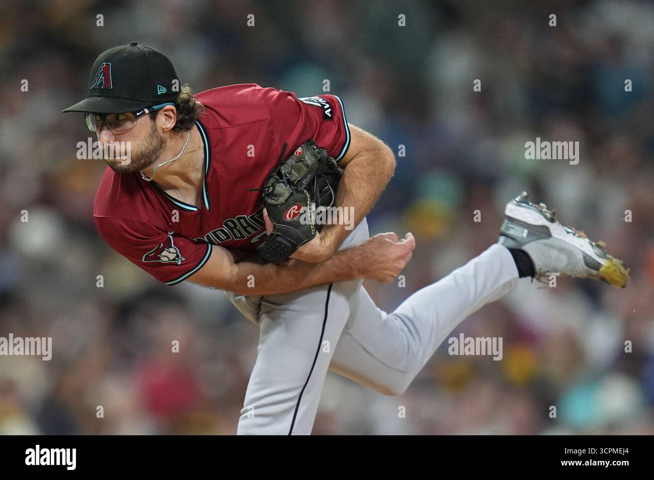 Arizona Diamondbacks starting pitcher Zac Gallen works against a San ...