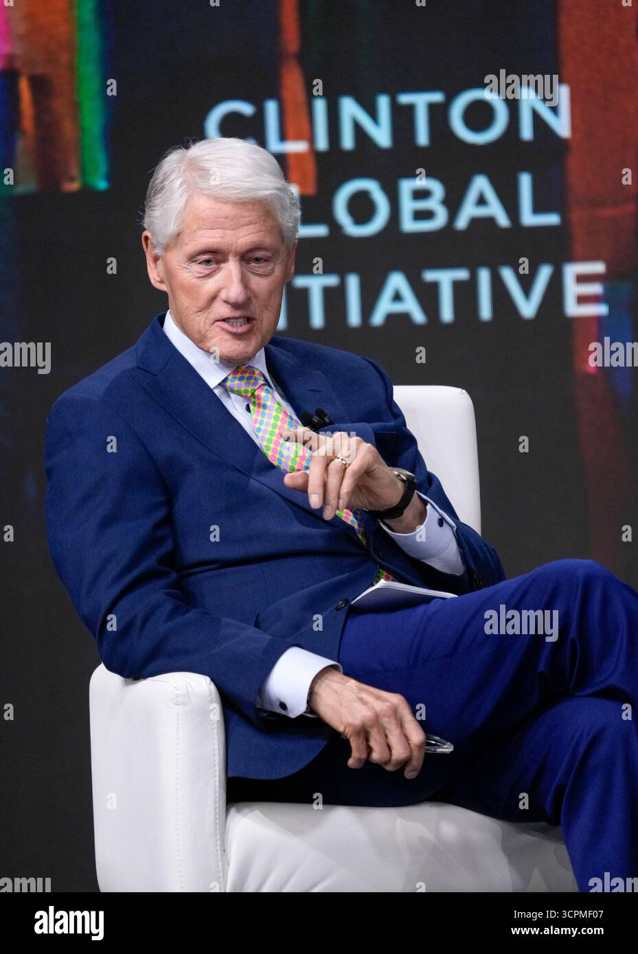 President Bill Clinton during the 2025 Clinton Global Initiative, held ...