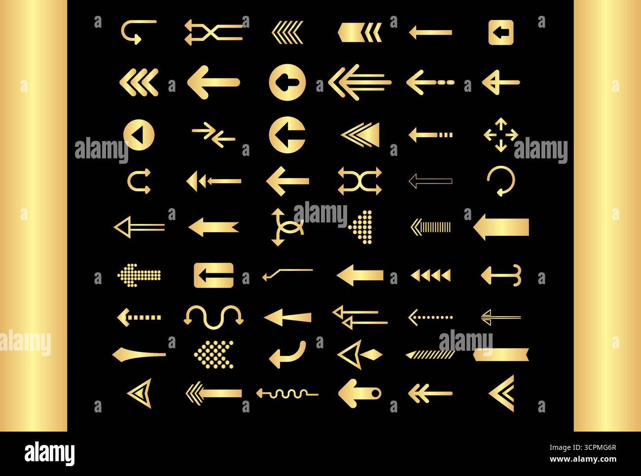 Arrow vector icons set. sketch arrow design for business plan and ...