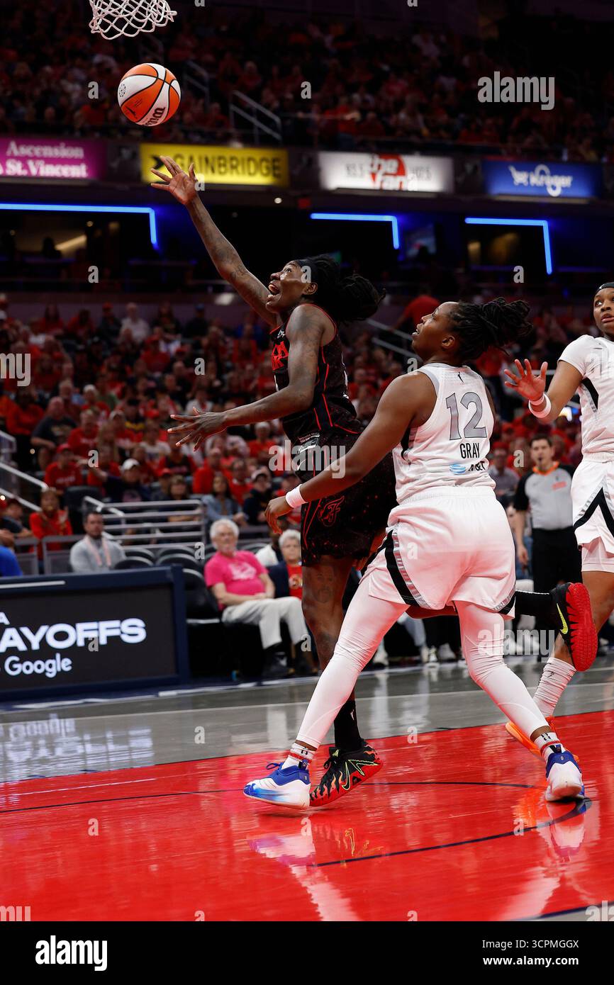 INDIANAPOLIS, IN - SEPTEMBER 26: Indiana Fever forward Natasha Howard ...