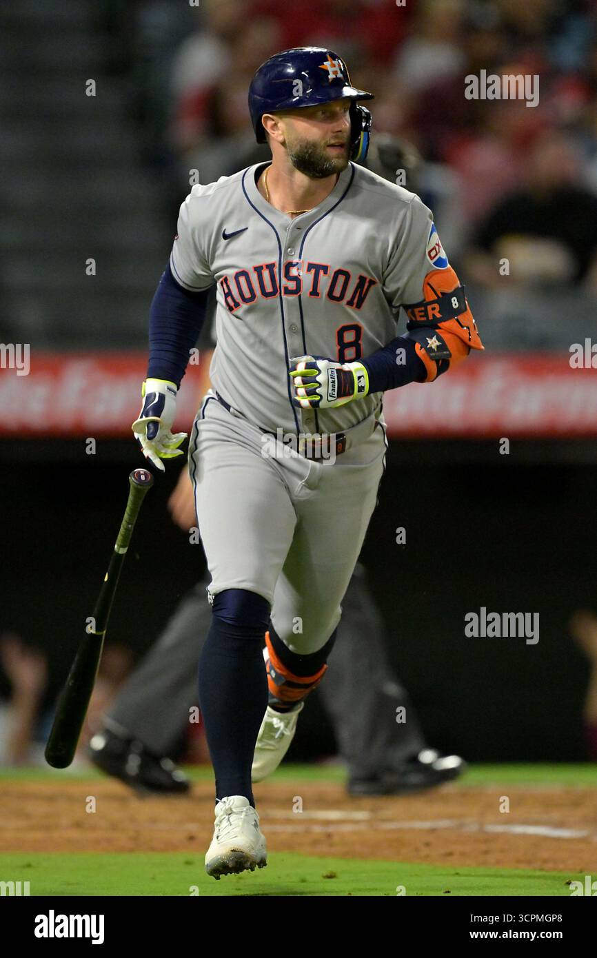 Houston Astros Christian Walker runs to first on a solo home run during ...