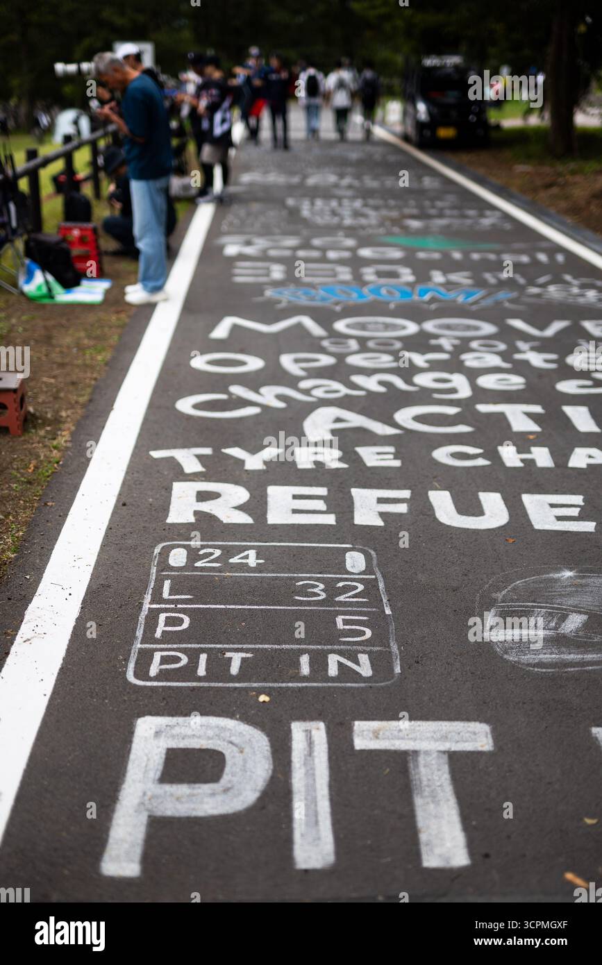 Track illustration, floor paintings during the 6 Hours of Fuji 2025 ...