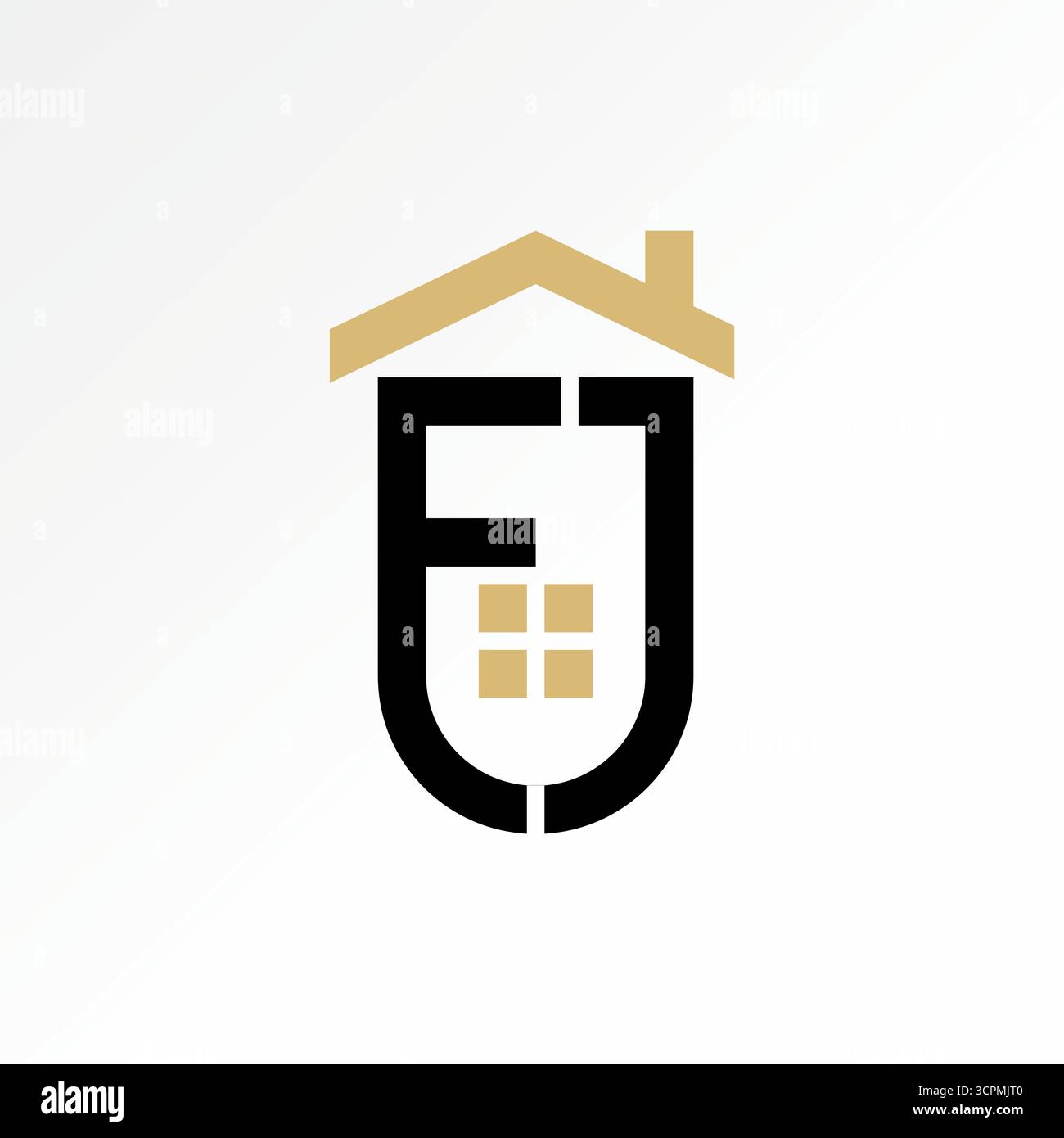 Building development monogram Stock Vector Images - Alamy