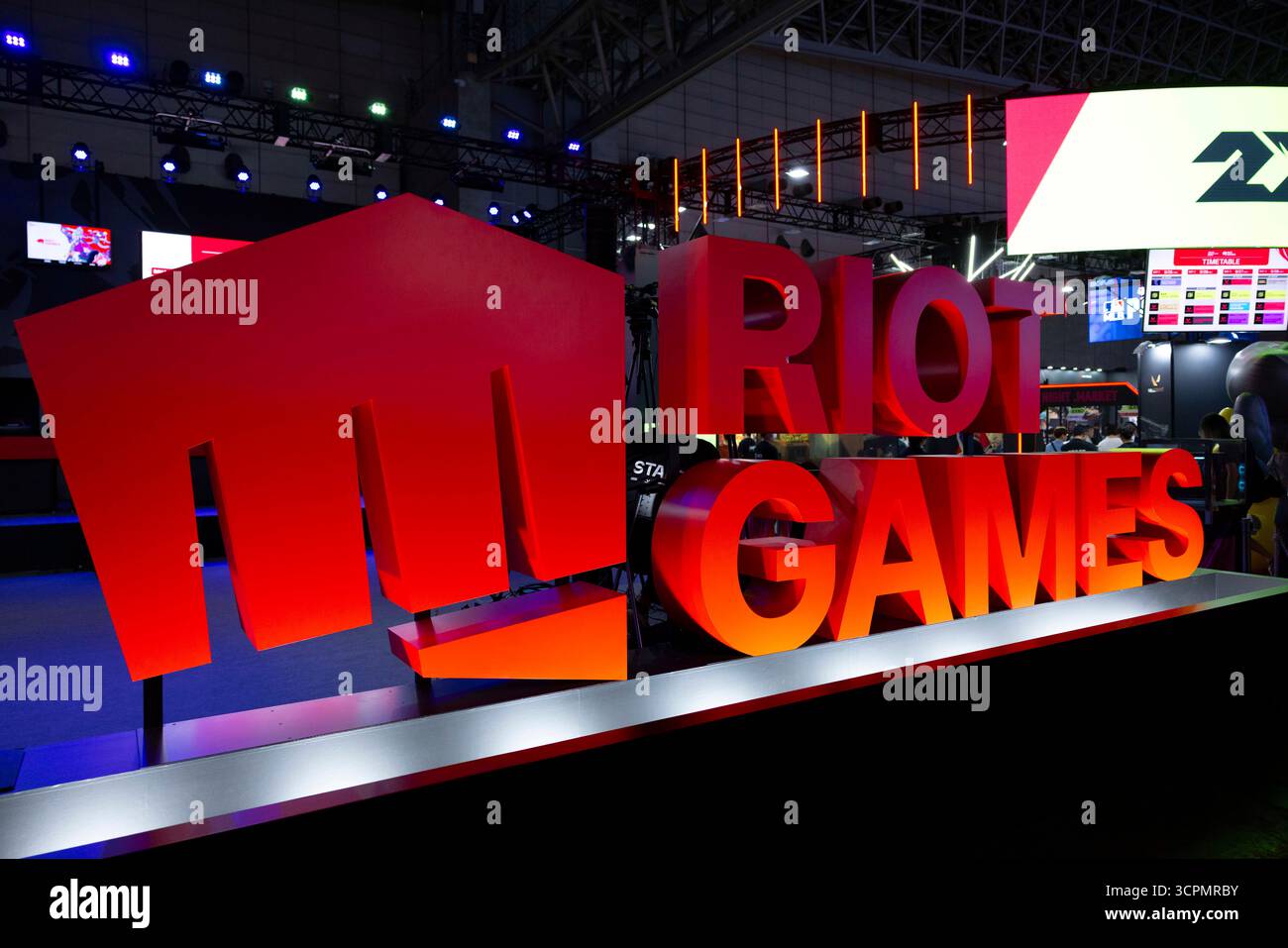 Riot Games branding at Tokyo Game Show 2025. The Tokyo Game Show 2025 ...