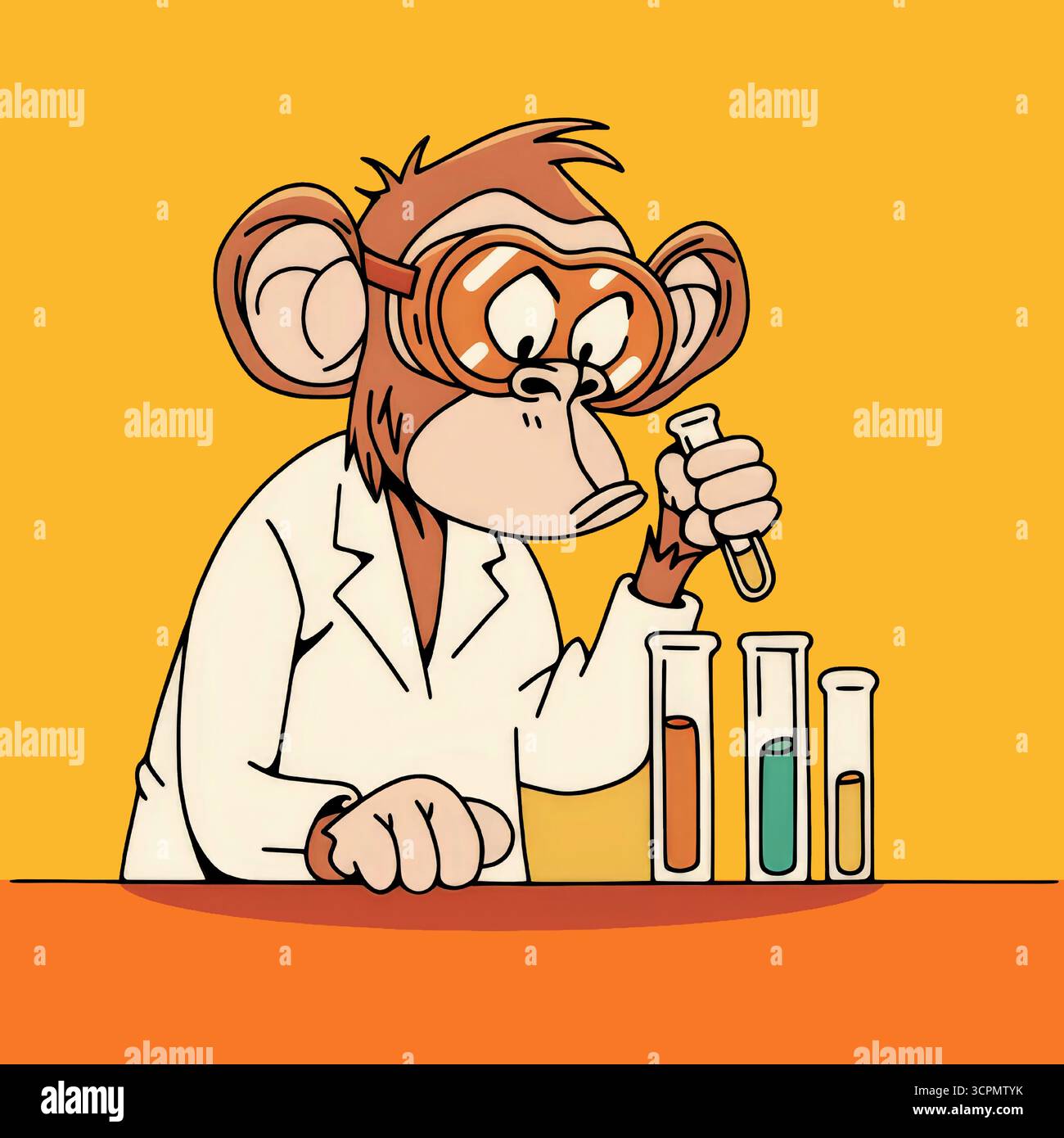 Monkey scientist in laboratory hi-res stock photography and images - Alamy