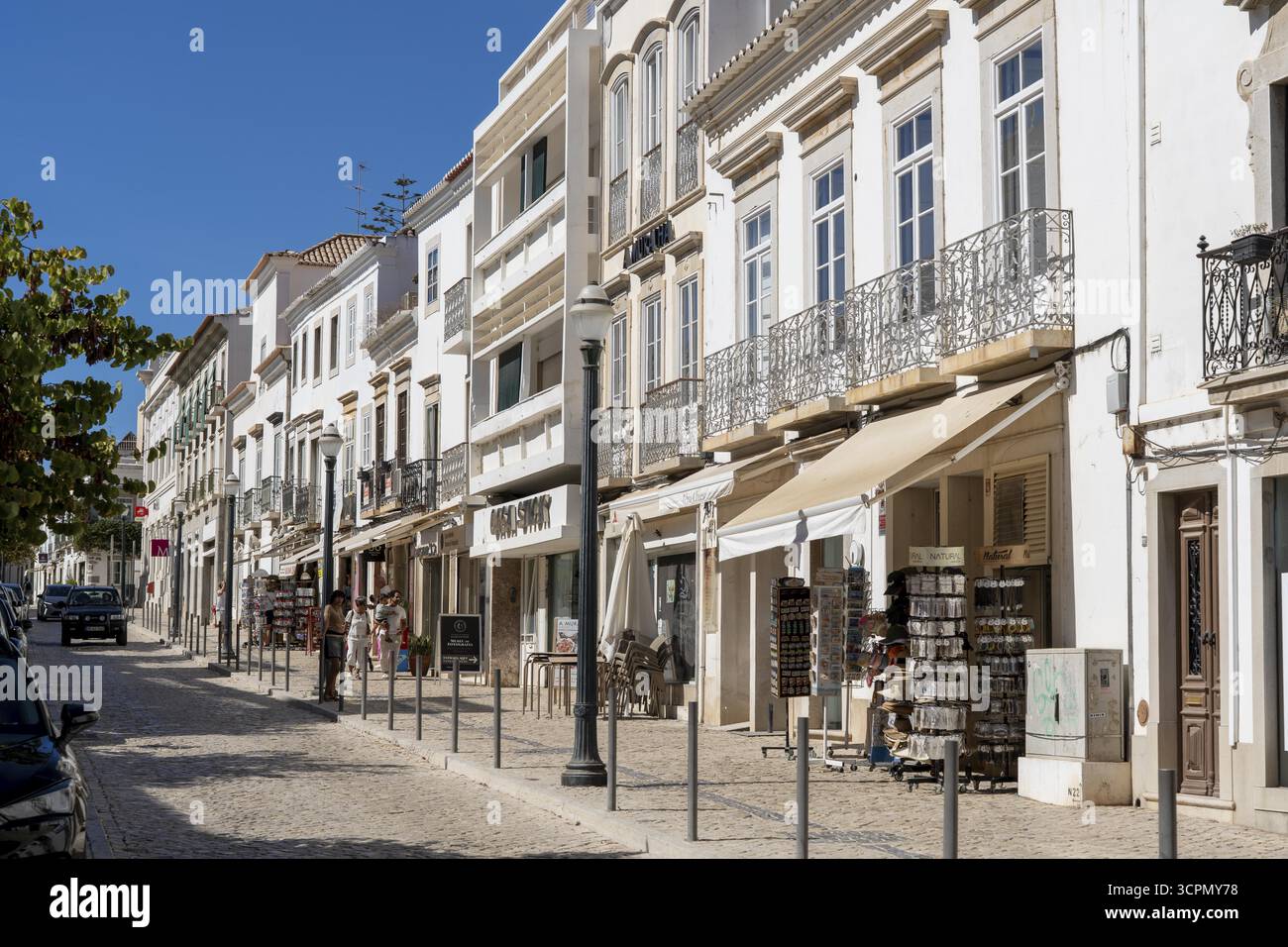 The old town centre of Tavira, on the R. da Liberdade shopping street ...