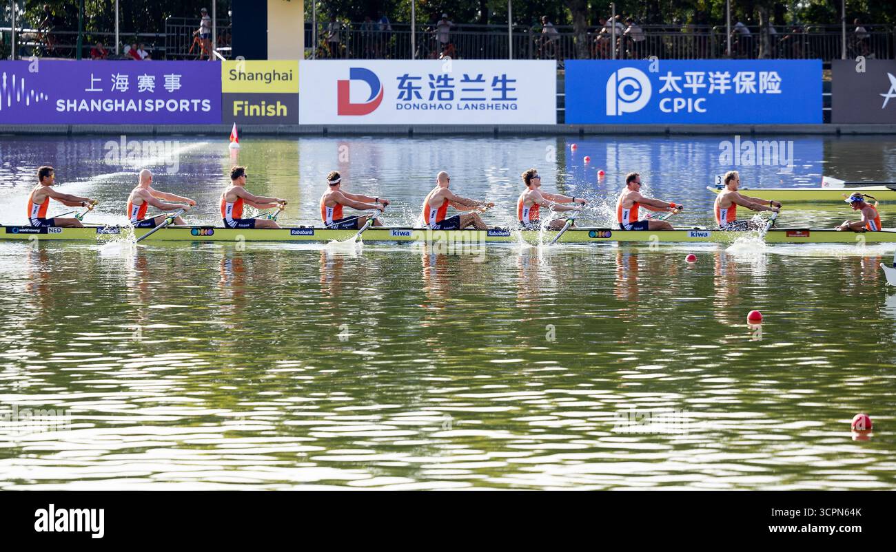 SHANGHAI - Eli Brouwer, Finn Florijn, Jan van der Bij, Jorn Salverda, Mick Makker, Pieter van ...