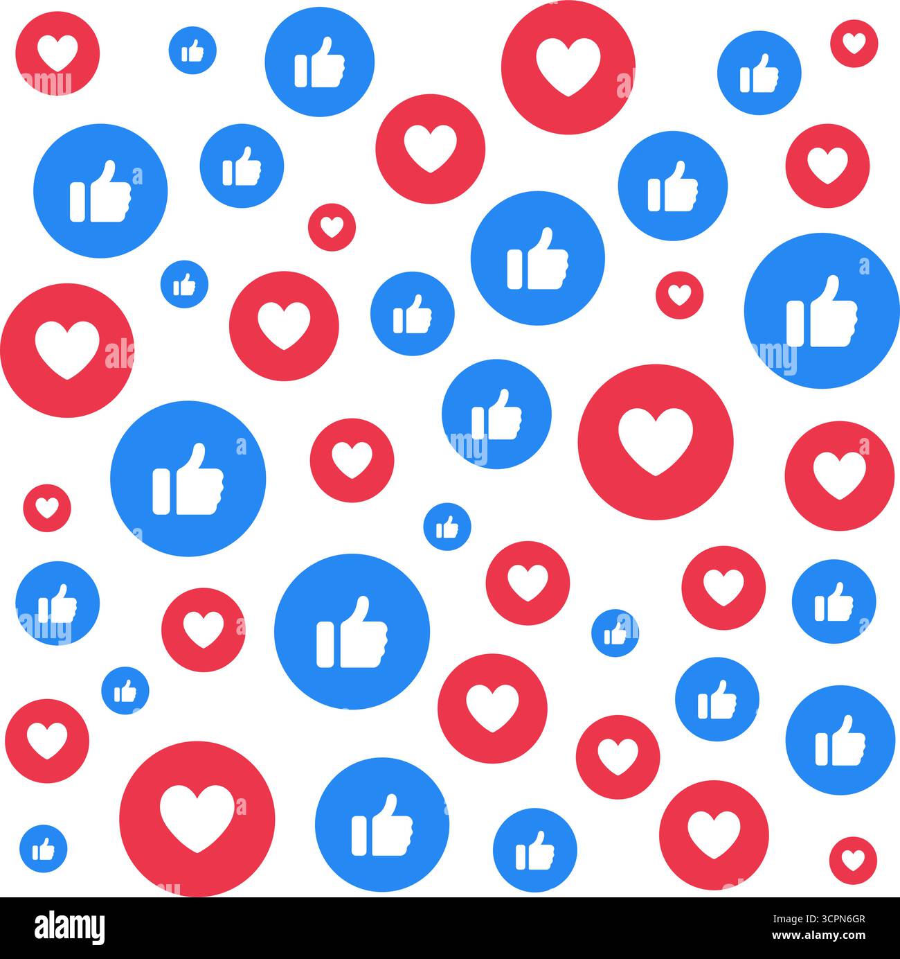 Love reaction icons Cut Out Stock Images & Pictures - Alamy