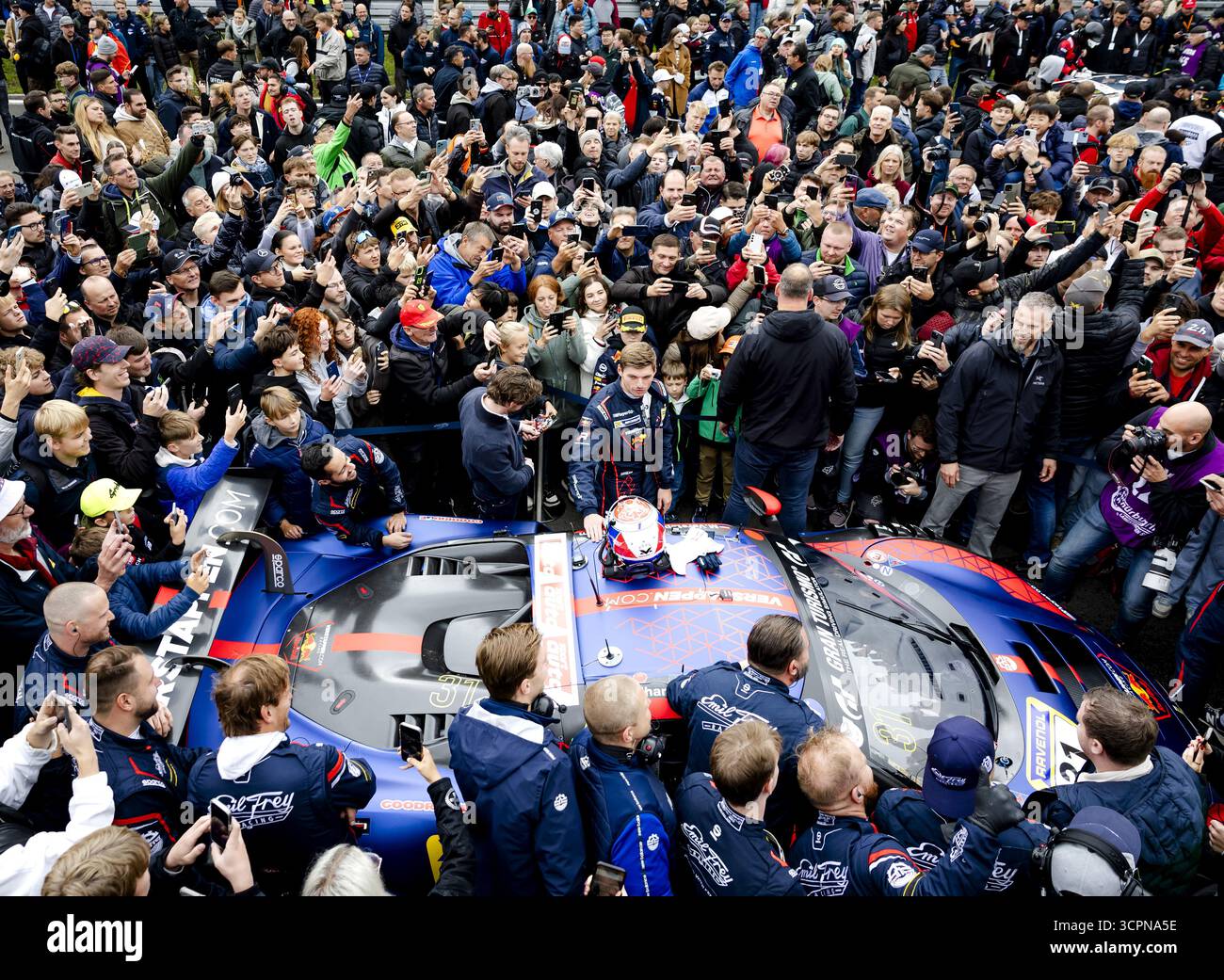 NÜRBURG - Max Verstappen at the start of his first race in the ...