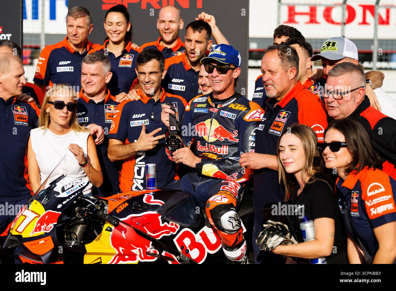Motegi, Japan. 27th Sep, 2025. Red Bull KTM Factory Racing rider Pedro ...