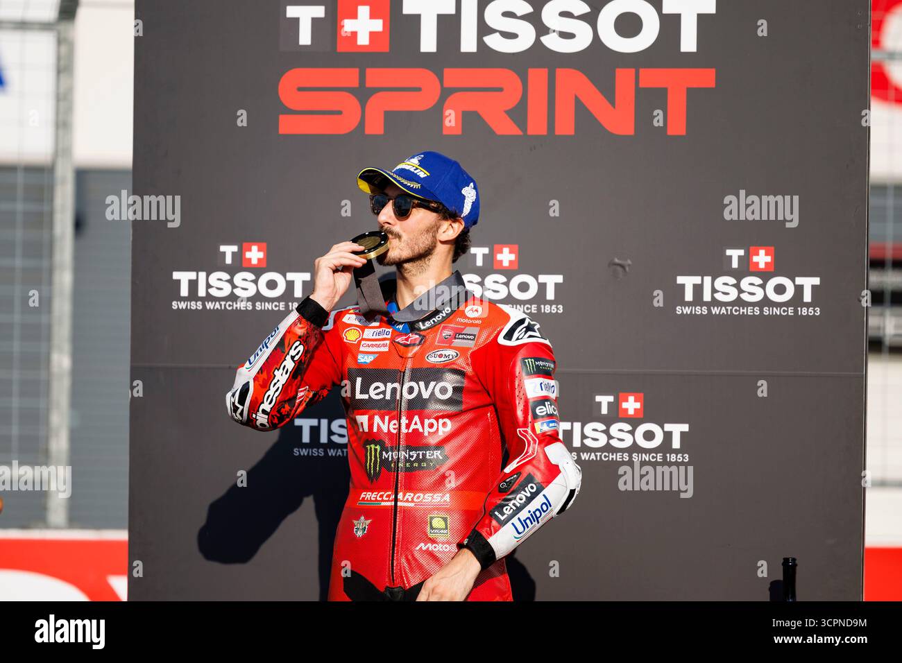 Motegi, Japan. 27th Sep, 2025. Ducati Lenovo Team rider Francesco ...