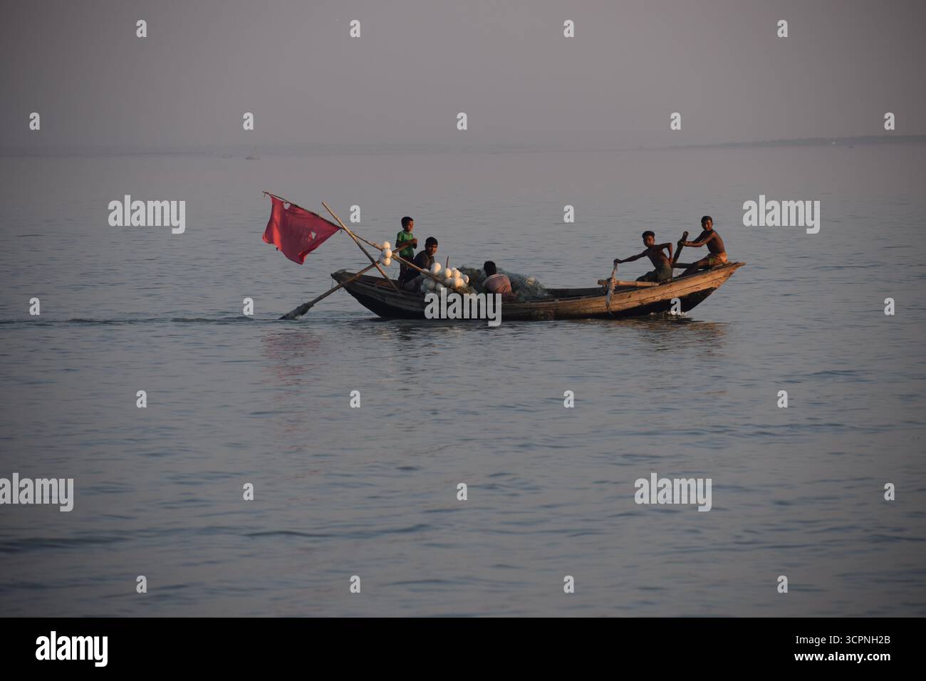 Traditional Fishing Boat on Meghna River, Bangladesh Stock Photo - Alamy