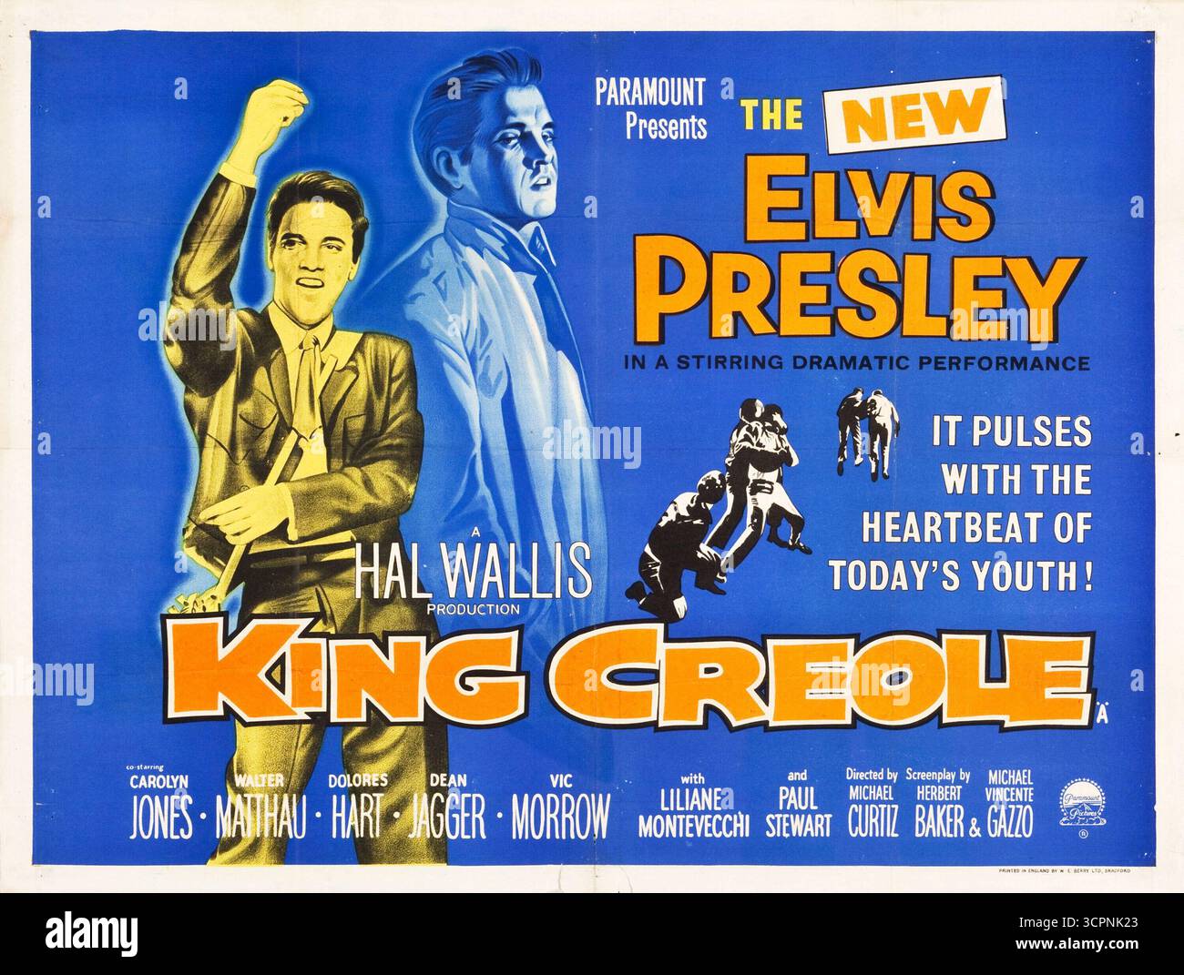ELVIS PRESLEY in DANNY (1958) -Original title: KING CREOLE-, directed ...