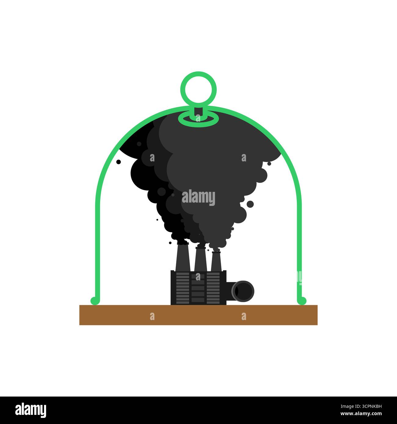 Factory smoke under glass hi-res stock photography and images - Alamy