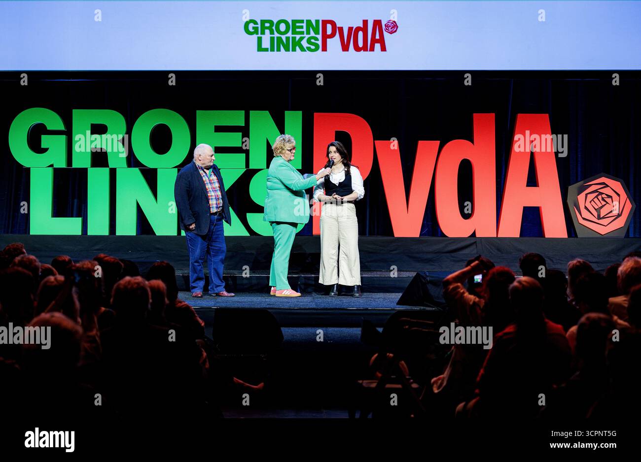ROTTERDAM - Party members at the GroenLinks-PvdA congress, in the run ...