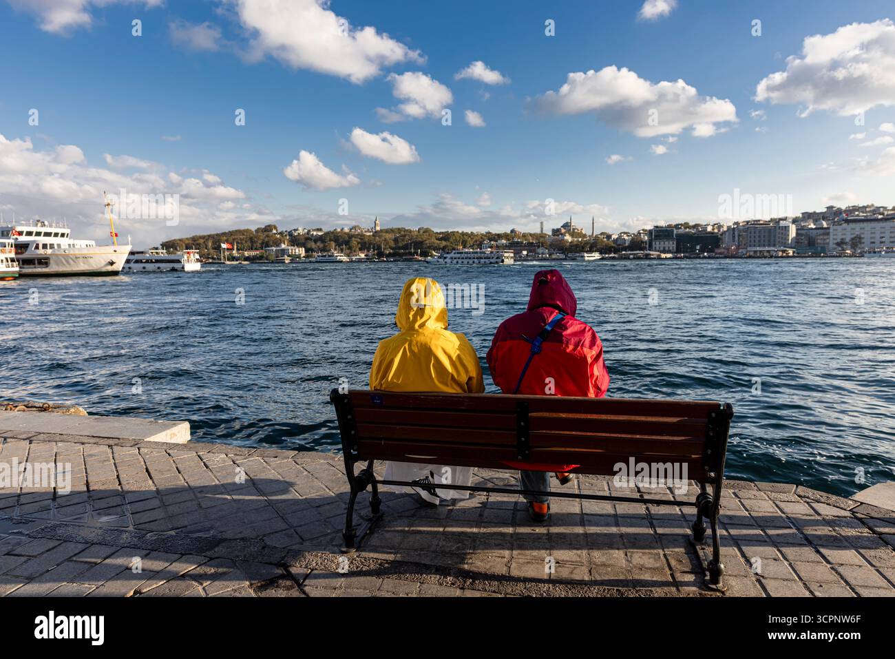 Istanbul Turkey 17 October 2024; View of the historical peninsula ...
