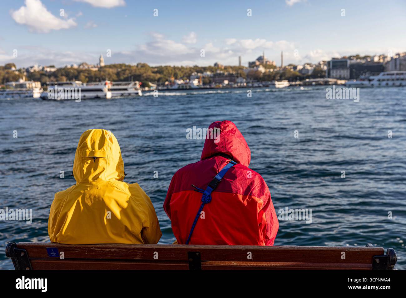 Istanbul Turkey 17 October 2024; View of the historical peninsula ...