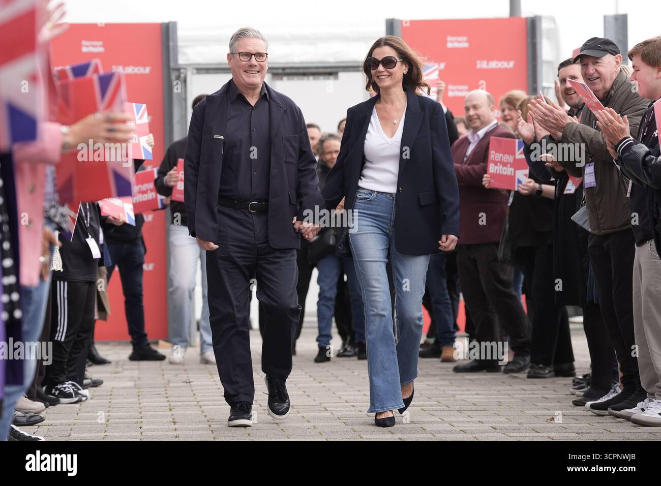 Prime Minister Sir Keir Starmer and his wife, Lady Victoria Starmer ...