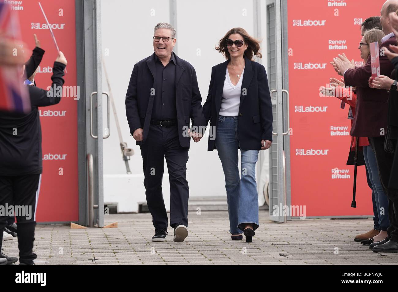 Prime Minister Sir Keir Starmer and his wife, Lady Victoria Starmer ...