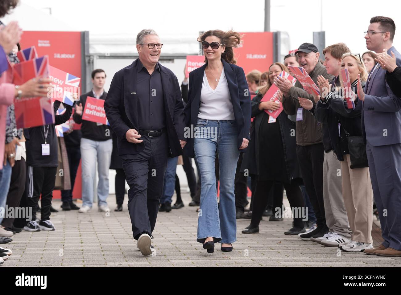 Prime Minister Sir Keir Starmer and his wife, Lady Victoria Starmer ...