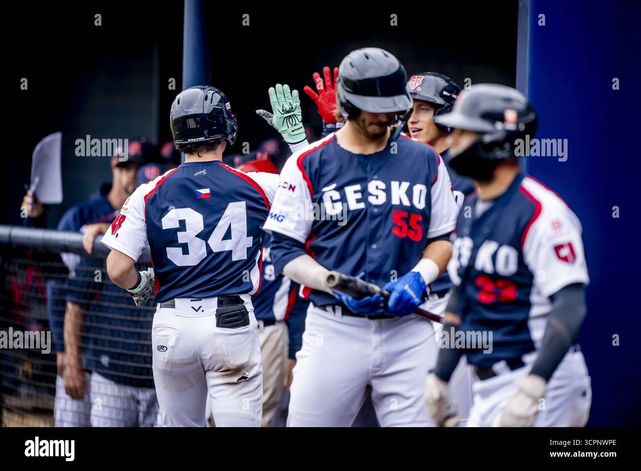 ROTTERDAM - Czech baseball player Escala William in action against ...