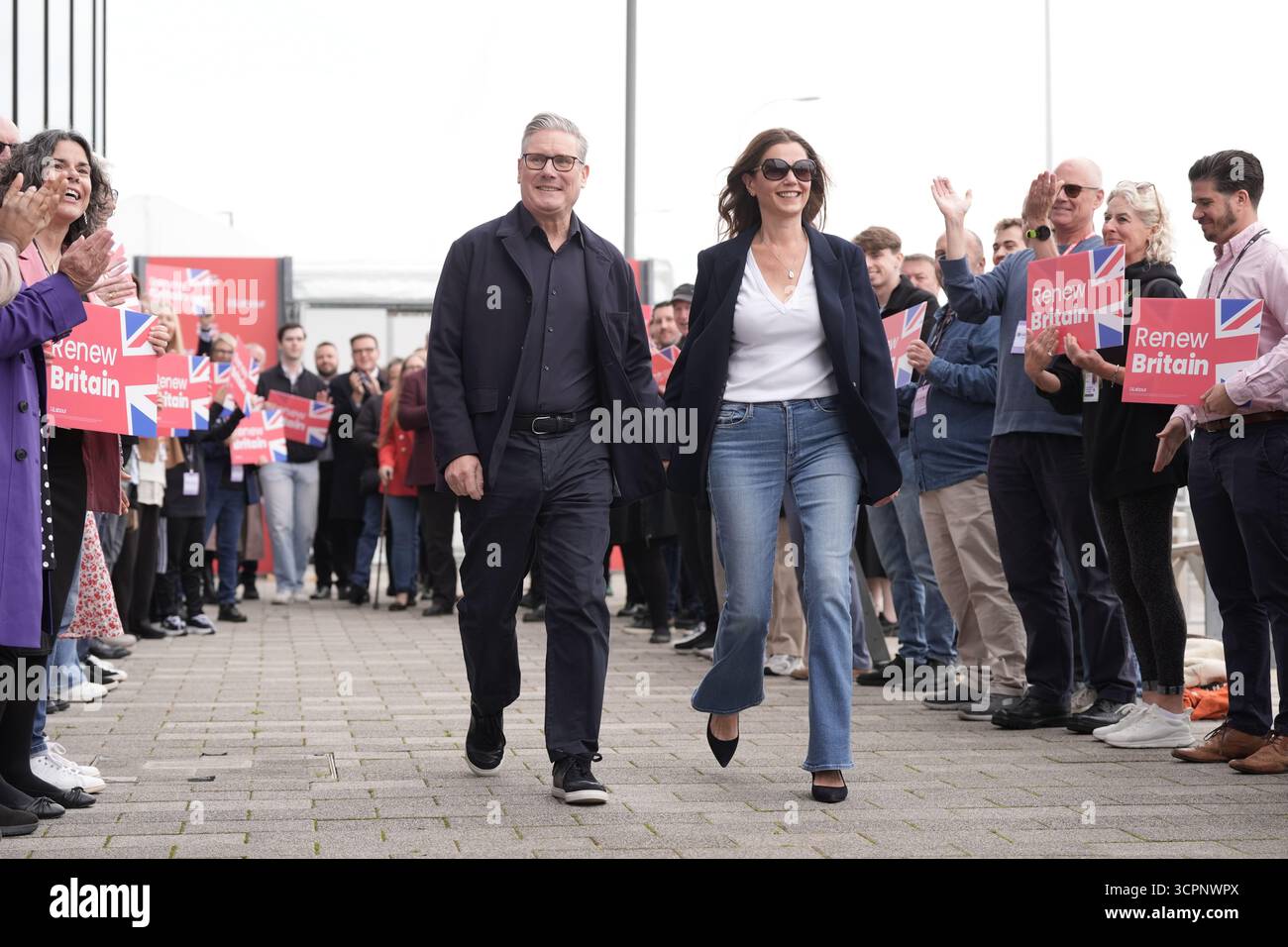 Prime Minister Sir Keir Starmer and his wife, Lady Victoria Starmer ...