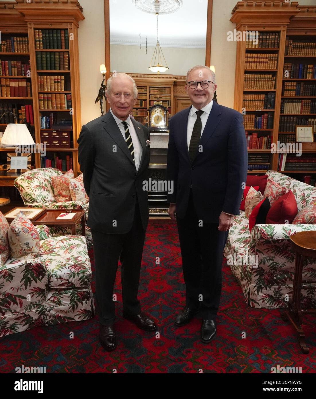 Britain's King Charles III during an audience with Australian Prime ...