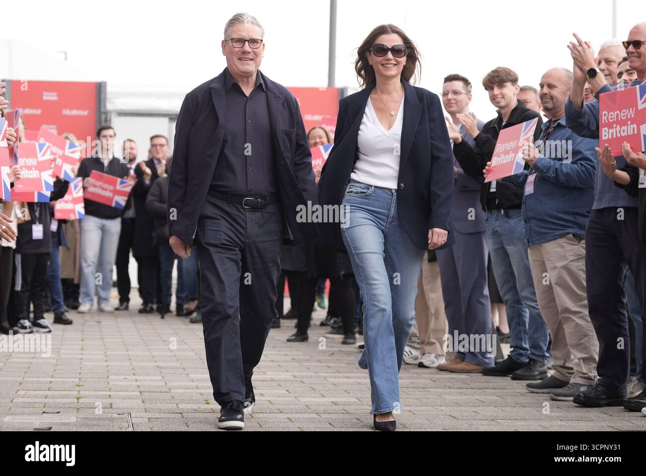 Prime Minister Sir Keir Starmer and his wife, Lady Victoria Starmer ...