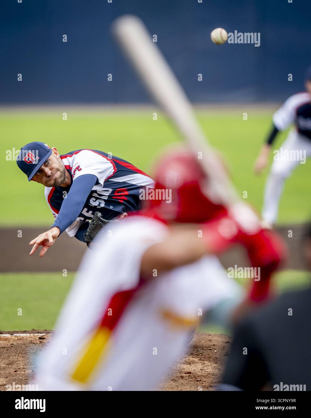 ROTTERDAM - Czech Republic baseball player Barto Jeffrey in action ...