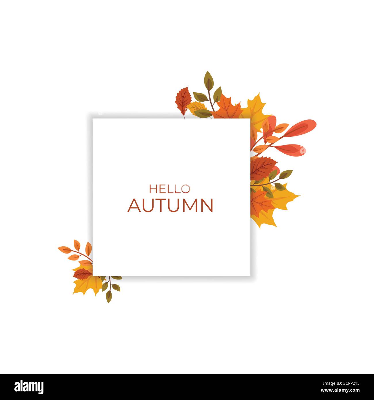 Banner fall leaves autumn Stock Vector Images - Alamy