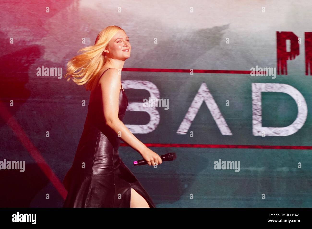 Actress Elle Fanning at the presentation of the exclusive trailer for ...