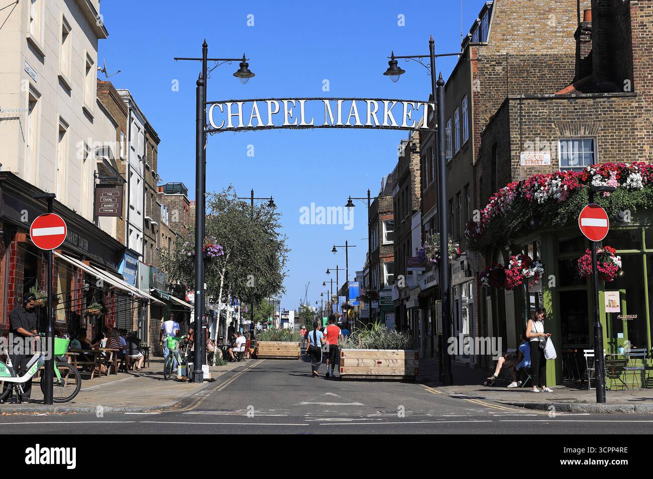 Chapel Market in Islington where the famous market takes place daily ...