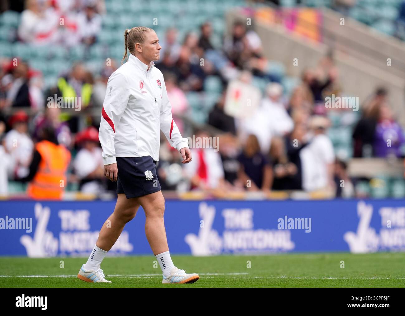 England's Alex Matthews on the pitch ahead of the Women's Rugby World ...