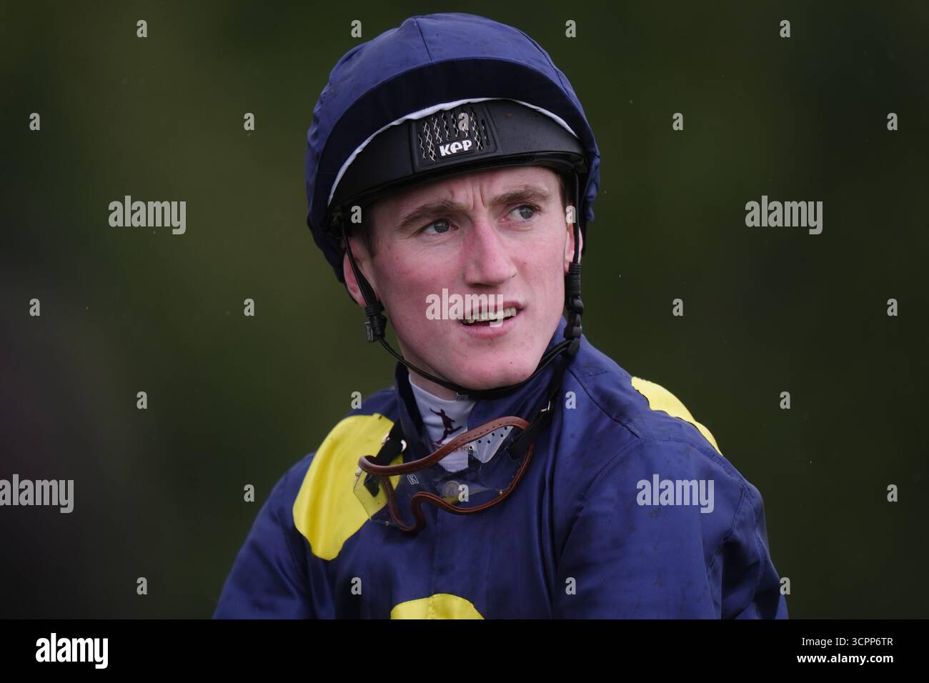 Jockey David Egan on Golden Palace after finishing 6th in the ...