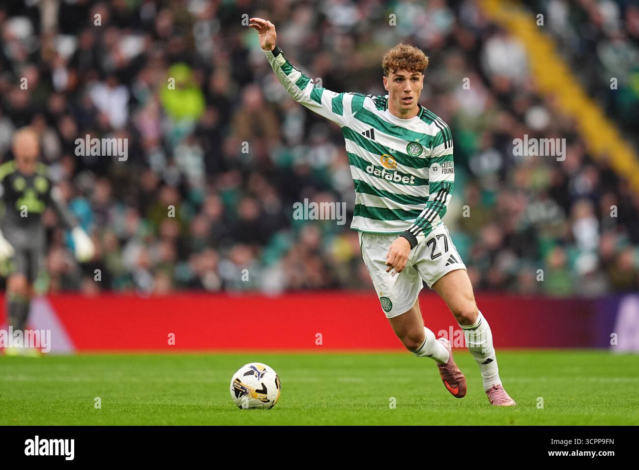 Celtic’s Arne Engels during the William Hill Premiership match at ...