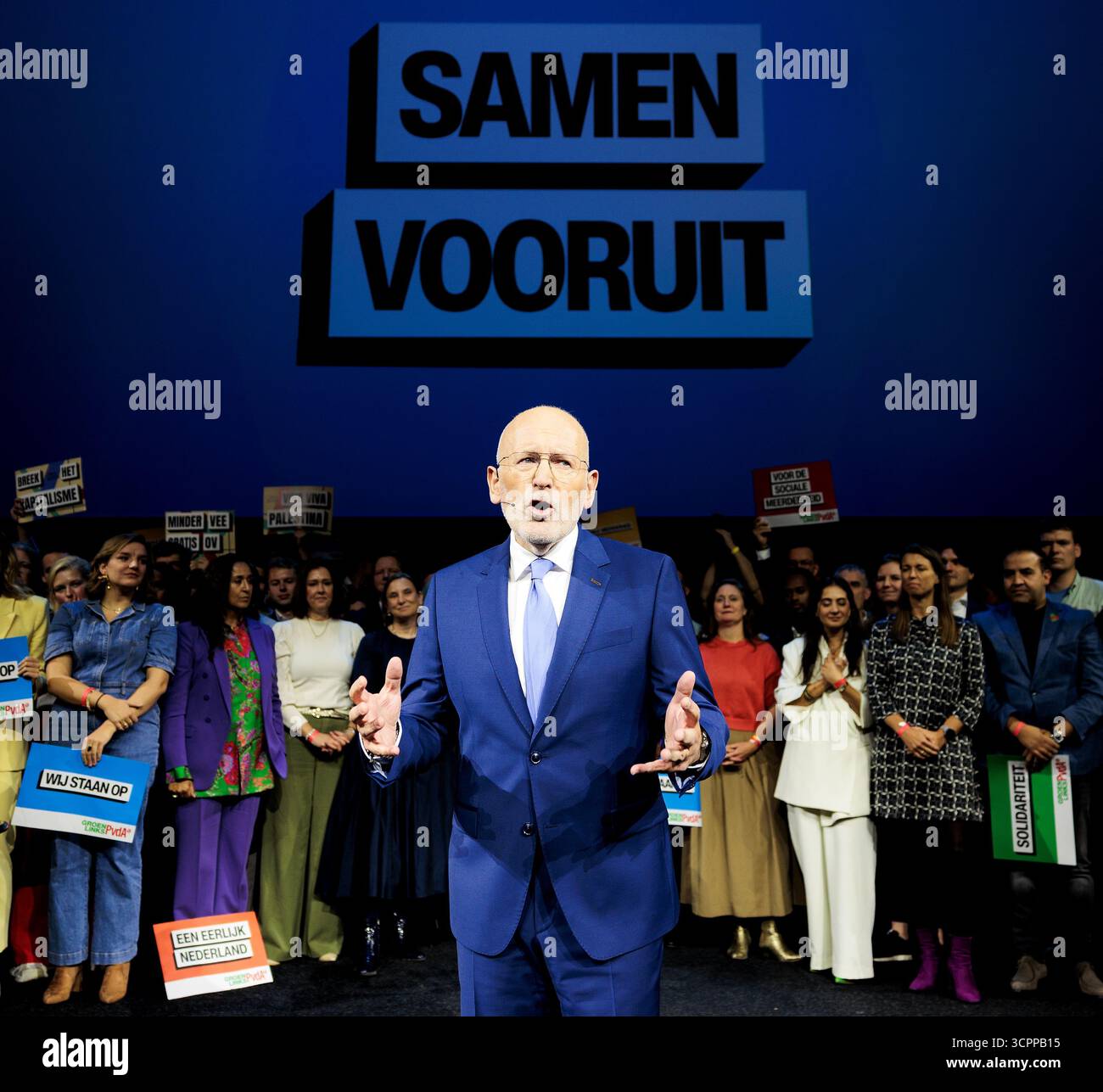 ROTTERDAM - Frans Timmermans gives a speech at the GroenLinks-PvdA ...