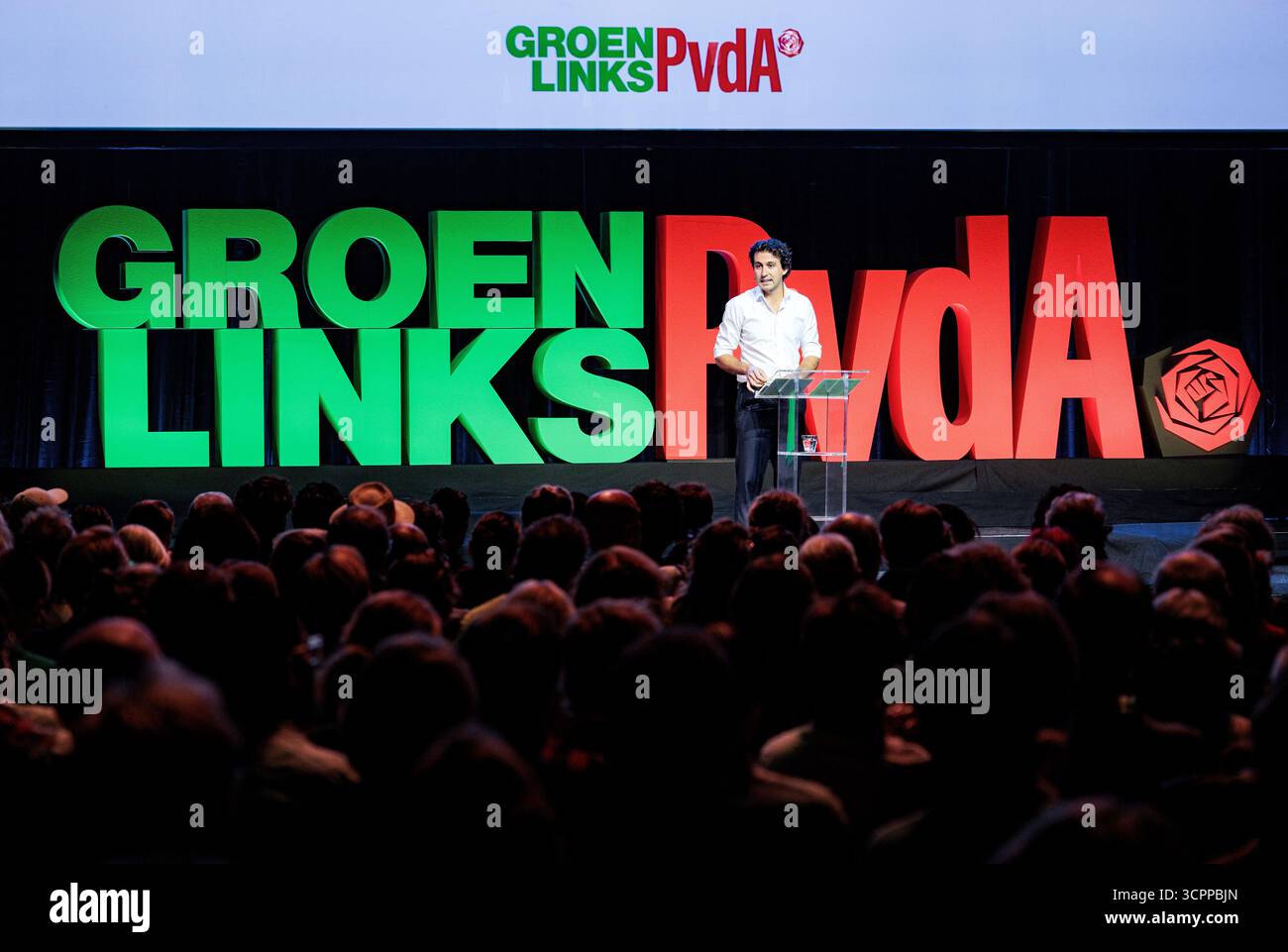 ROTTERDAM - Jesse Klaver gives a speech at the GroenLinks-PvdA ...